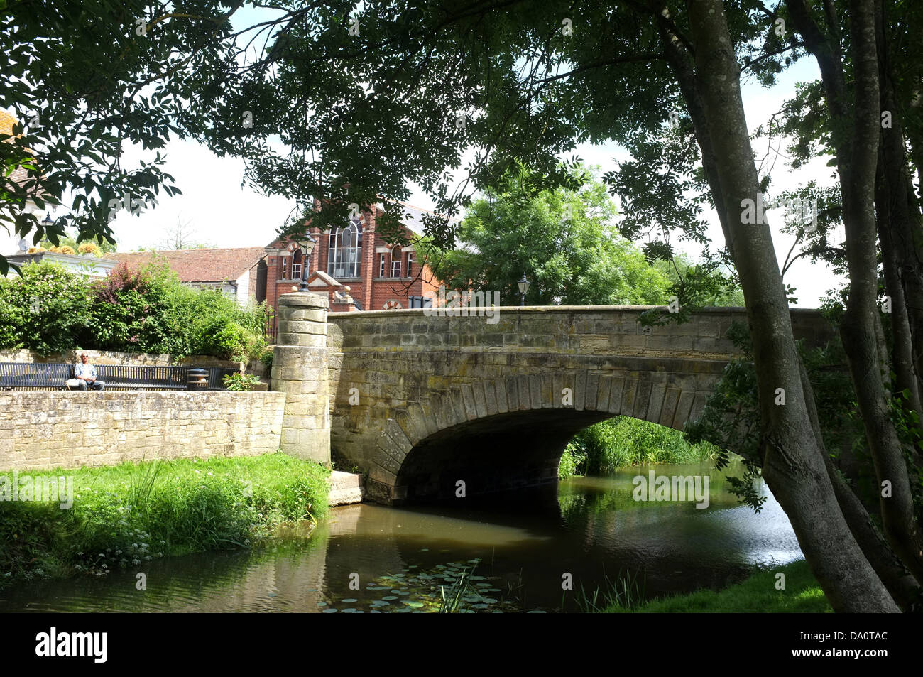 river eden in edenbridge town sevenoaks district of kent uk 2013 Stock ...