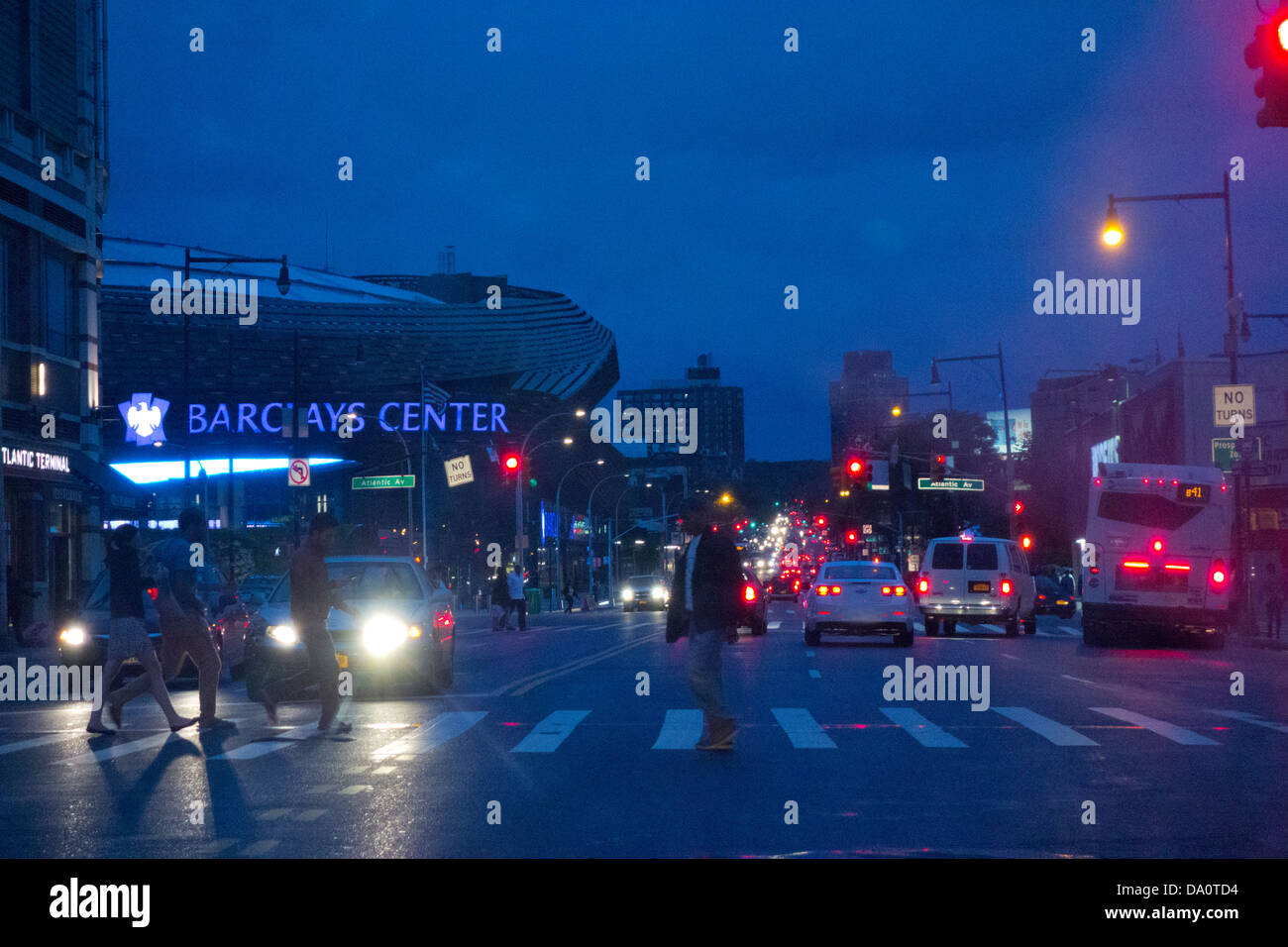 Barclays center in downtown Brooklyn NY Stock Photo - Alamy