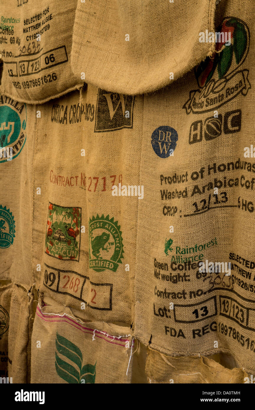 Coffee sacks hi-res stock photography and images - Alamy