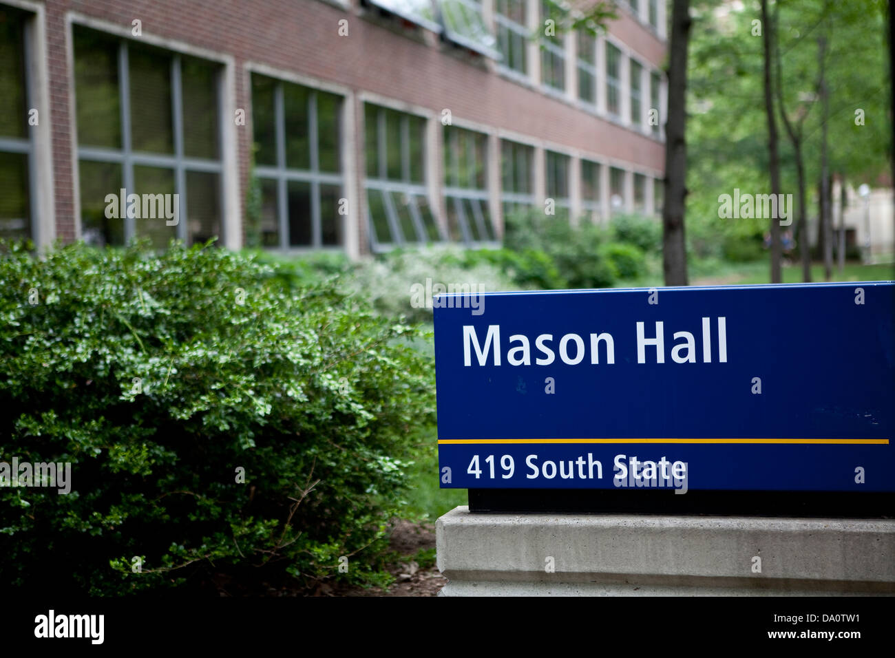 The Mason Hall building of the University of Michigan is seen in Ann ...