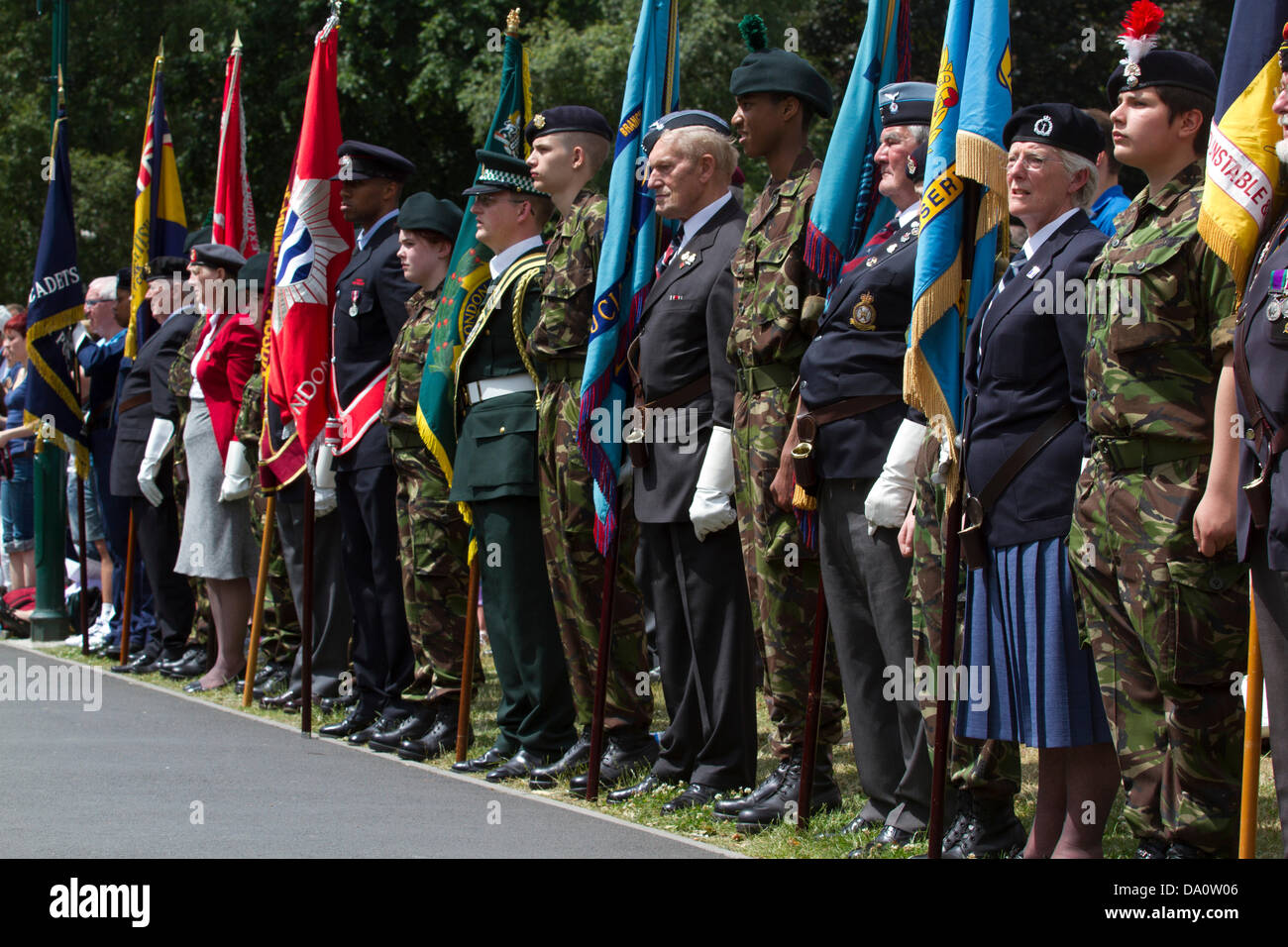 Regimental flags hi-res stock photography and images - Alamy