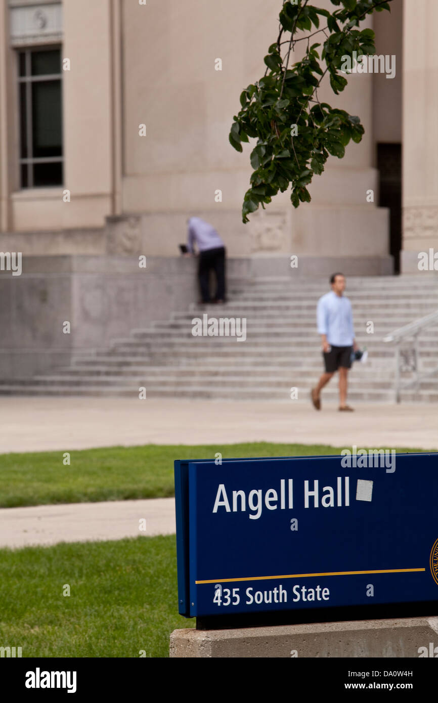 The Angell Hall building of the University of Michigan is seen in Ann ...