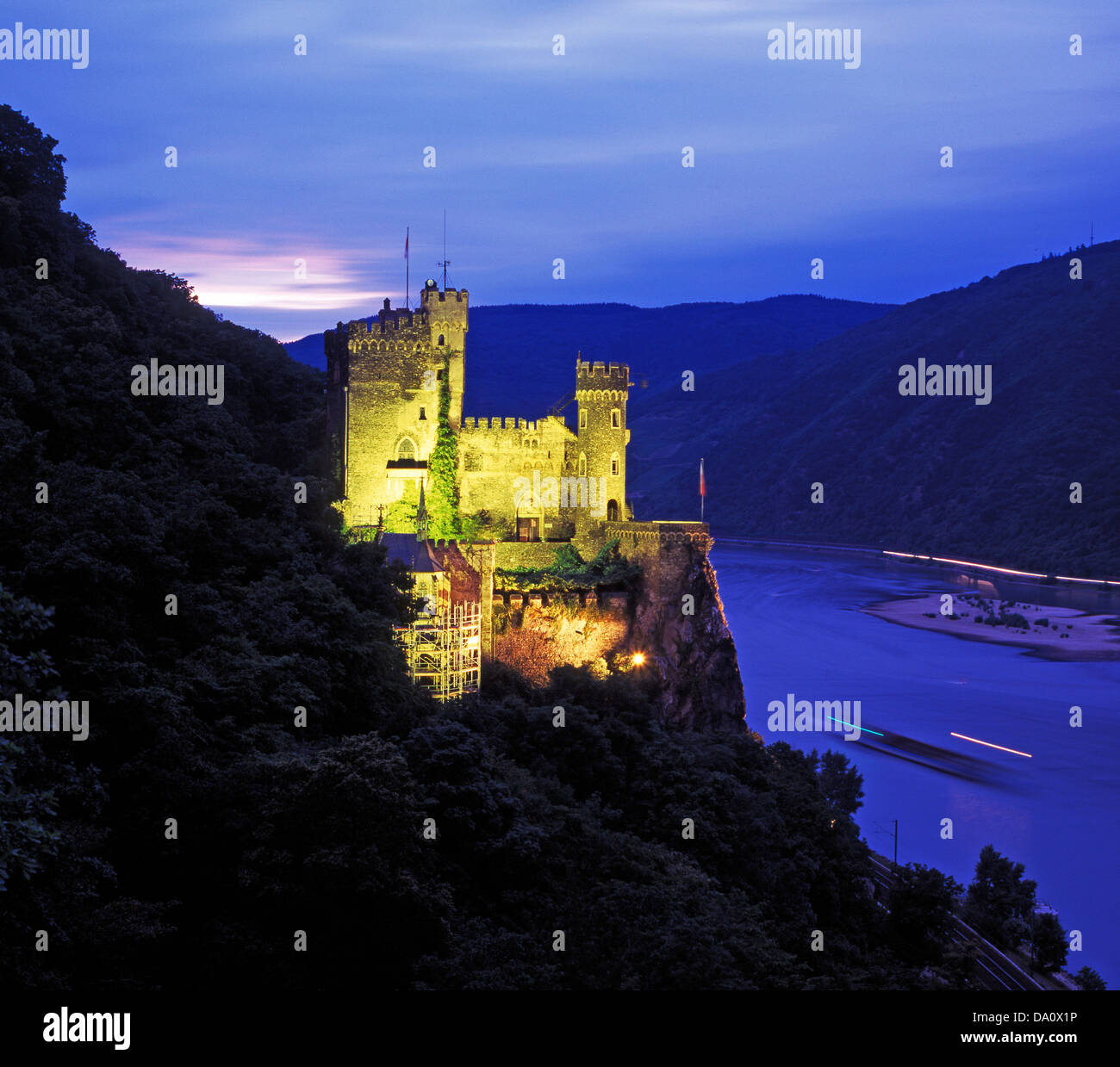 Burg Rheinstein, Rhein, Germany Stock Photo - Alamy