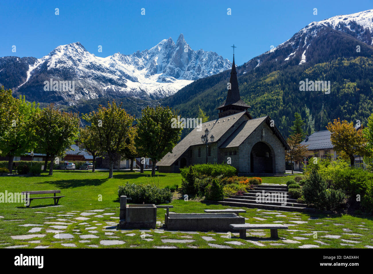 Praz chamonix chapel church alps hi-res stock photography and images - Alamy