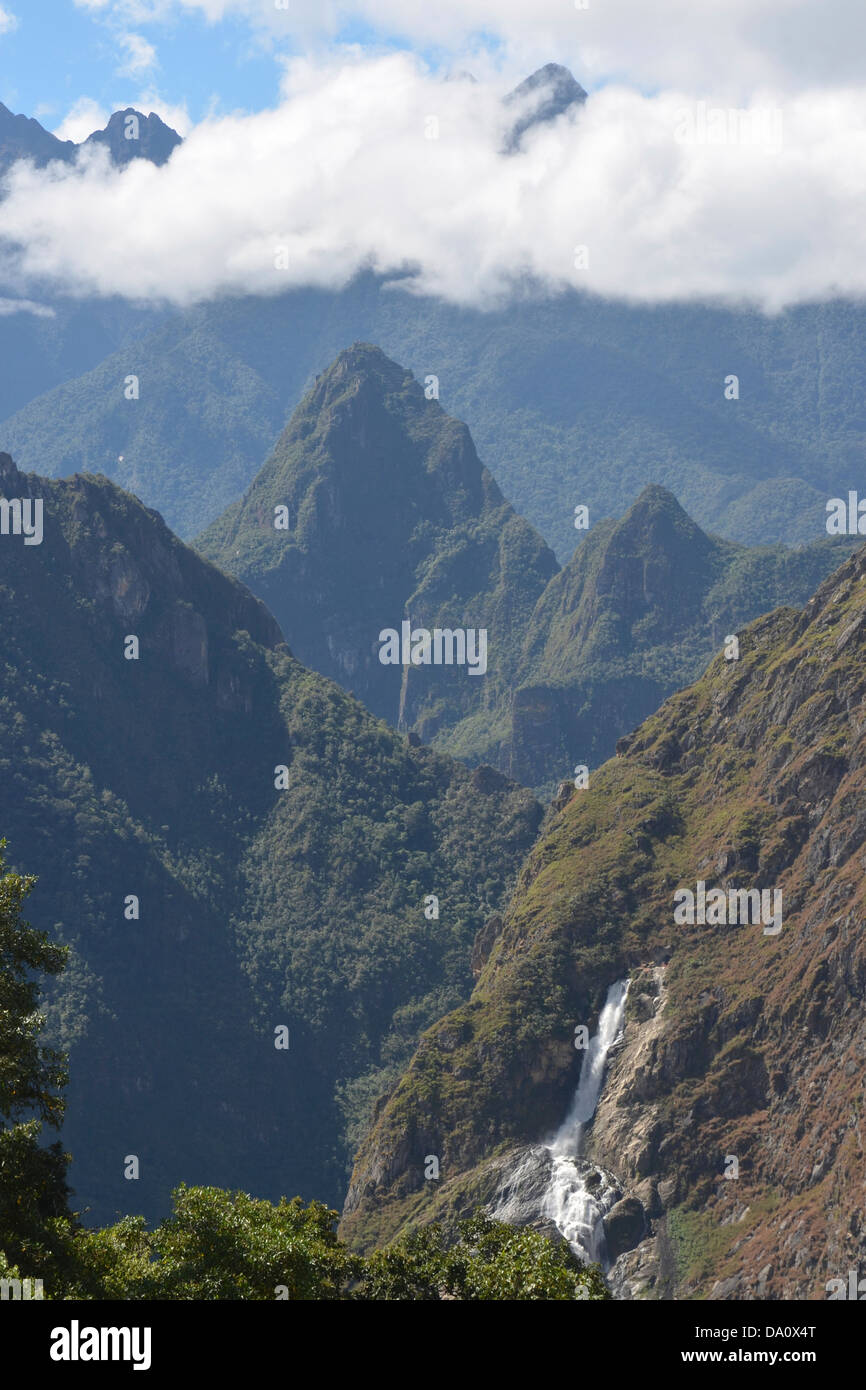 The Inca site of Llactapata, on the Salkantay Trail. From here hikers ...