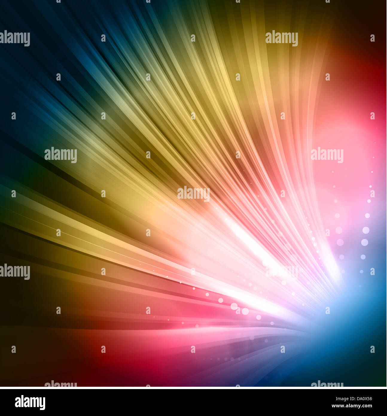 Abstract starburst background in rainbow colours Stock Photo - Alamy