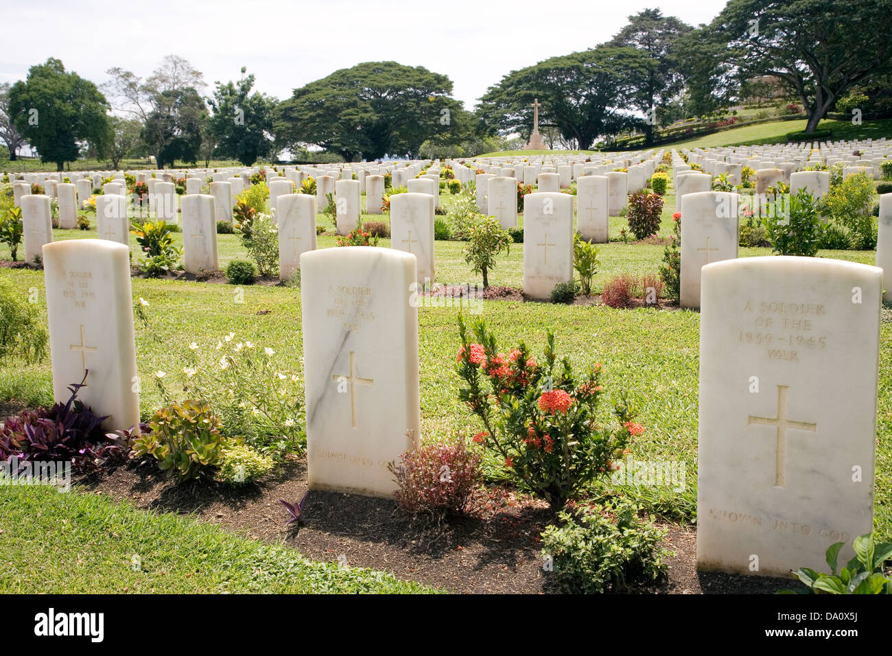 The Bomana War Cemetery, near Port Morsbey, Papua New Guinea Stock ...