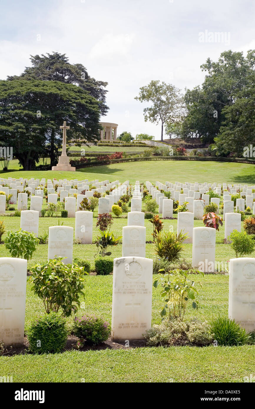 The Bomana War Cemetery, near Port Morsbey, Papua New Guinea Stock ...