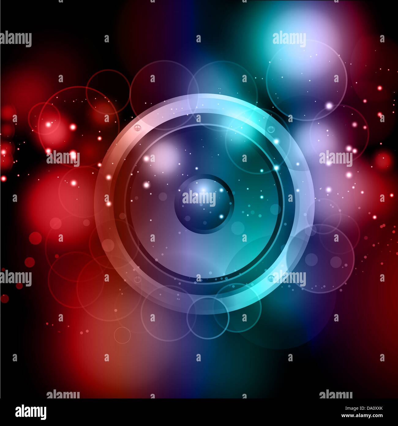 Abstract background with speakers using bright colours Stock Photo - Alamy