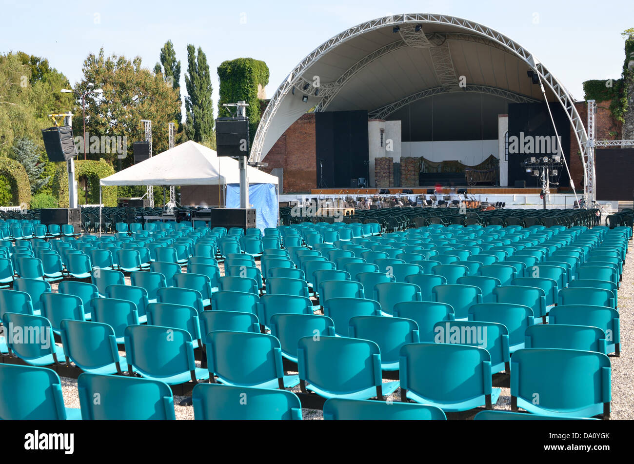Summer concert hall outdoors in the park Stock Photo - Alamy