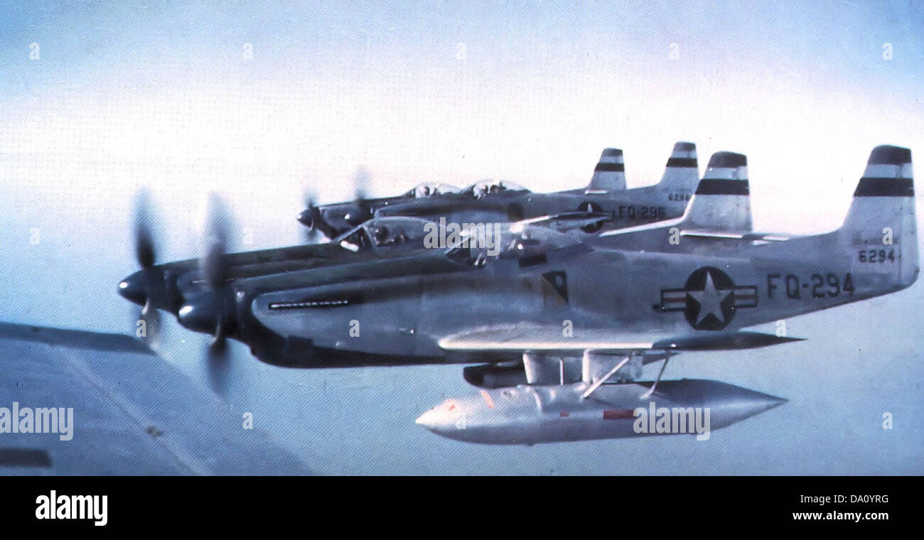 The F-82E Twin Mustang aircraft, serial numbers 46-294 and 46-296, were ...