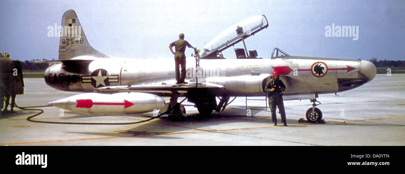 The 2nd Fighter-Interceptor Squadron's Lockheed F-94A-5-LO, serial ...