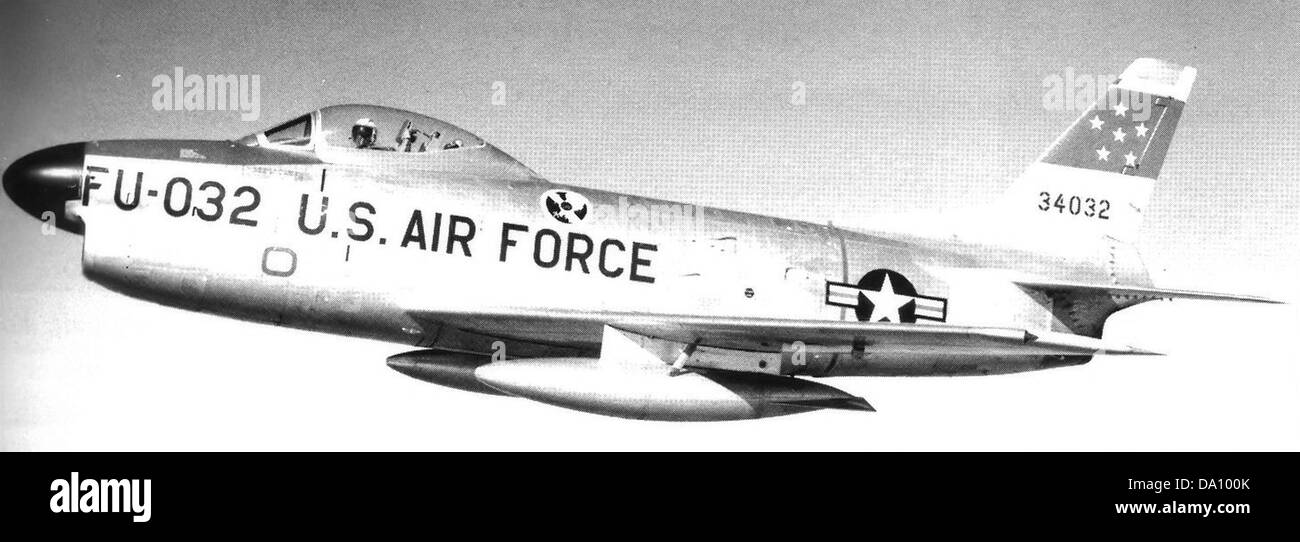 The 323d Fighter Interceptor Squadron operated the North American F-86D ...