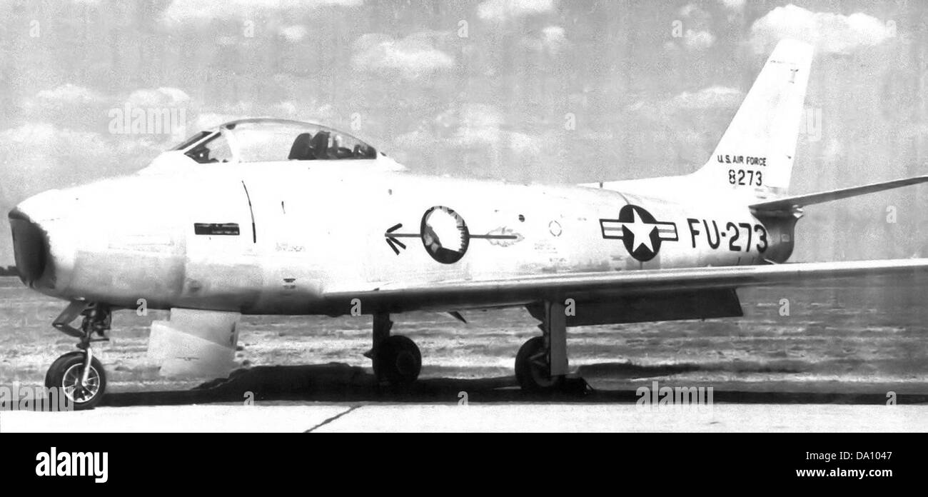 The 335th Fighter Squadron operated the North American F-86A-5-NA Sabre ...