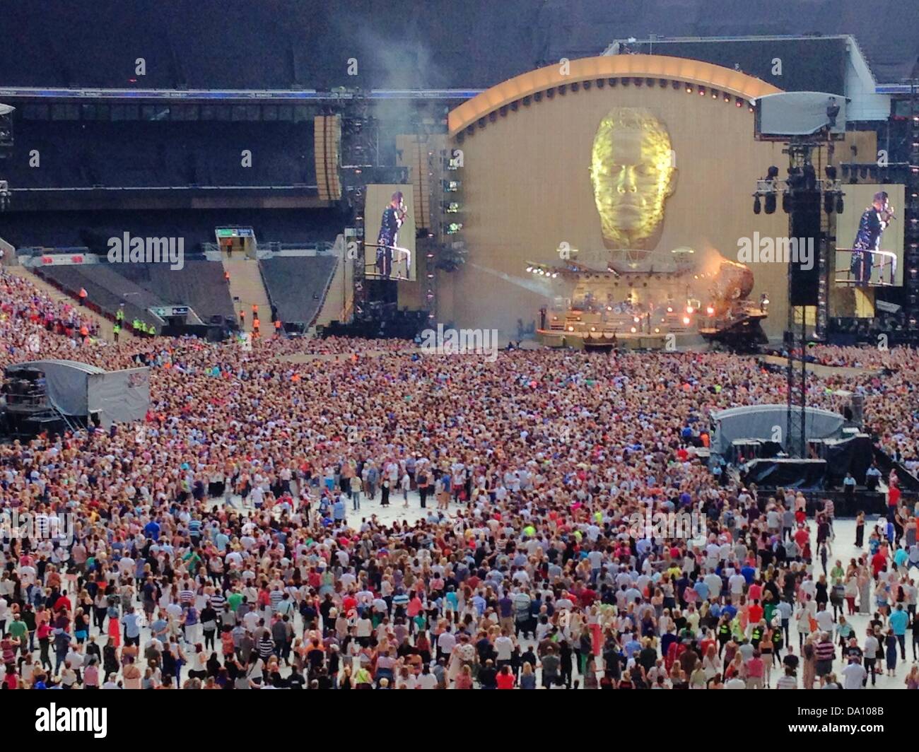 Wembley Stadium, London, UK. 30th June 2013. A large group fight kicks ...