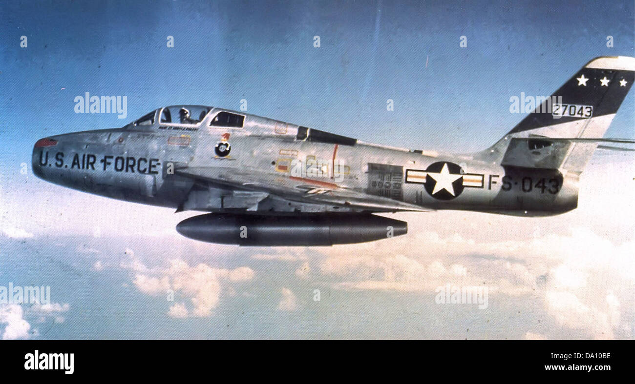 Republic F 84f Thunderstreak High Resolution Stock Photography and ...