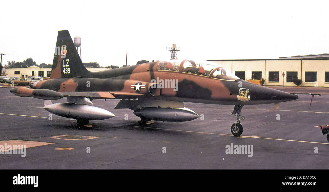 The 425th Tactical Fighter Training Squadron operated the Northrop F-5B ...