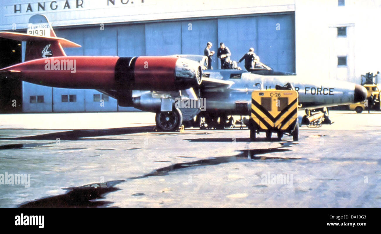 The 449th Fighter Interceptor Squadron operated the F-89D Scorpion, a ...