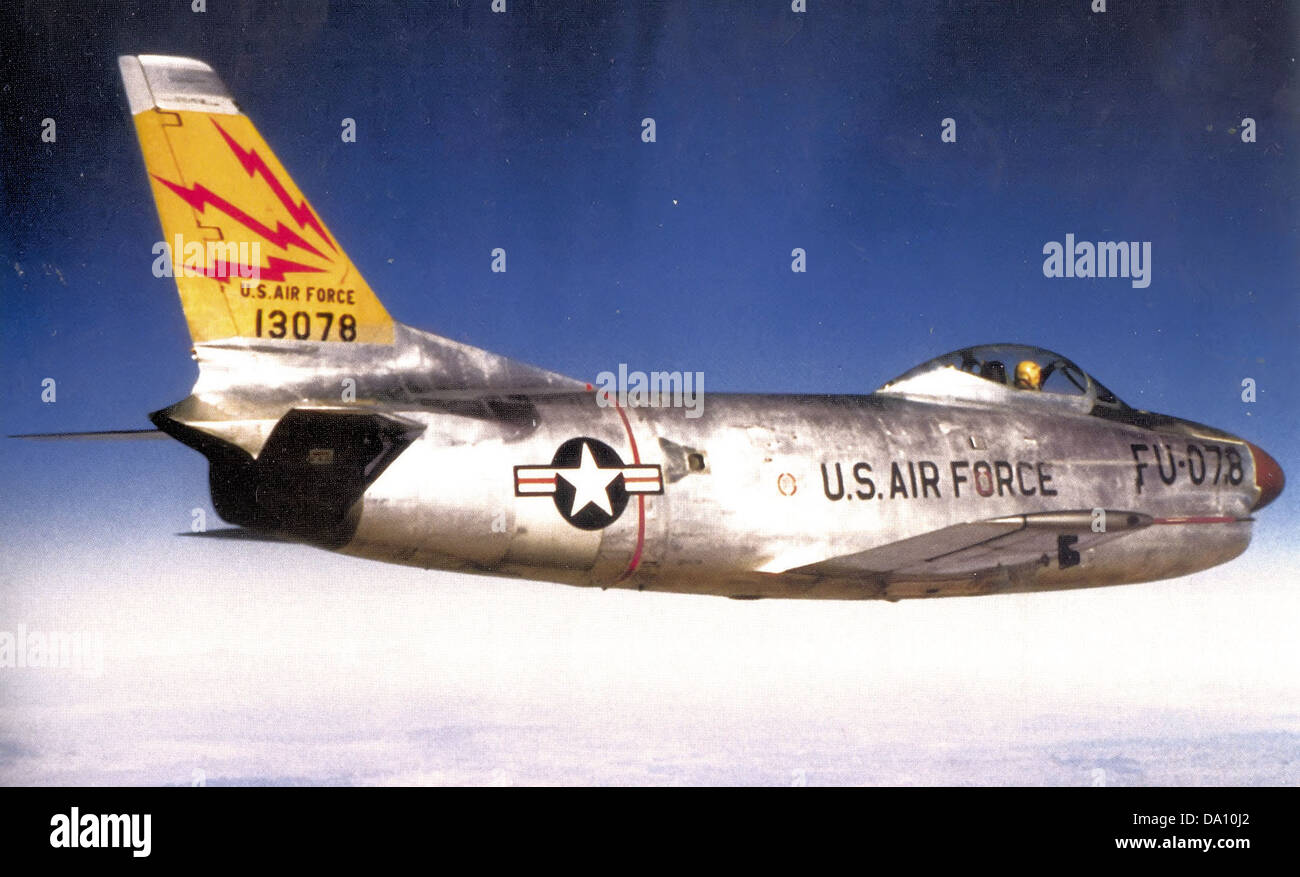 The North American F-86D-20-NA Sabre, serial number 51-30783, was ...