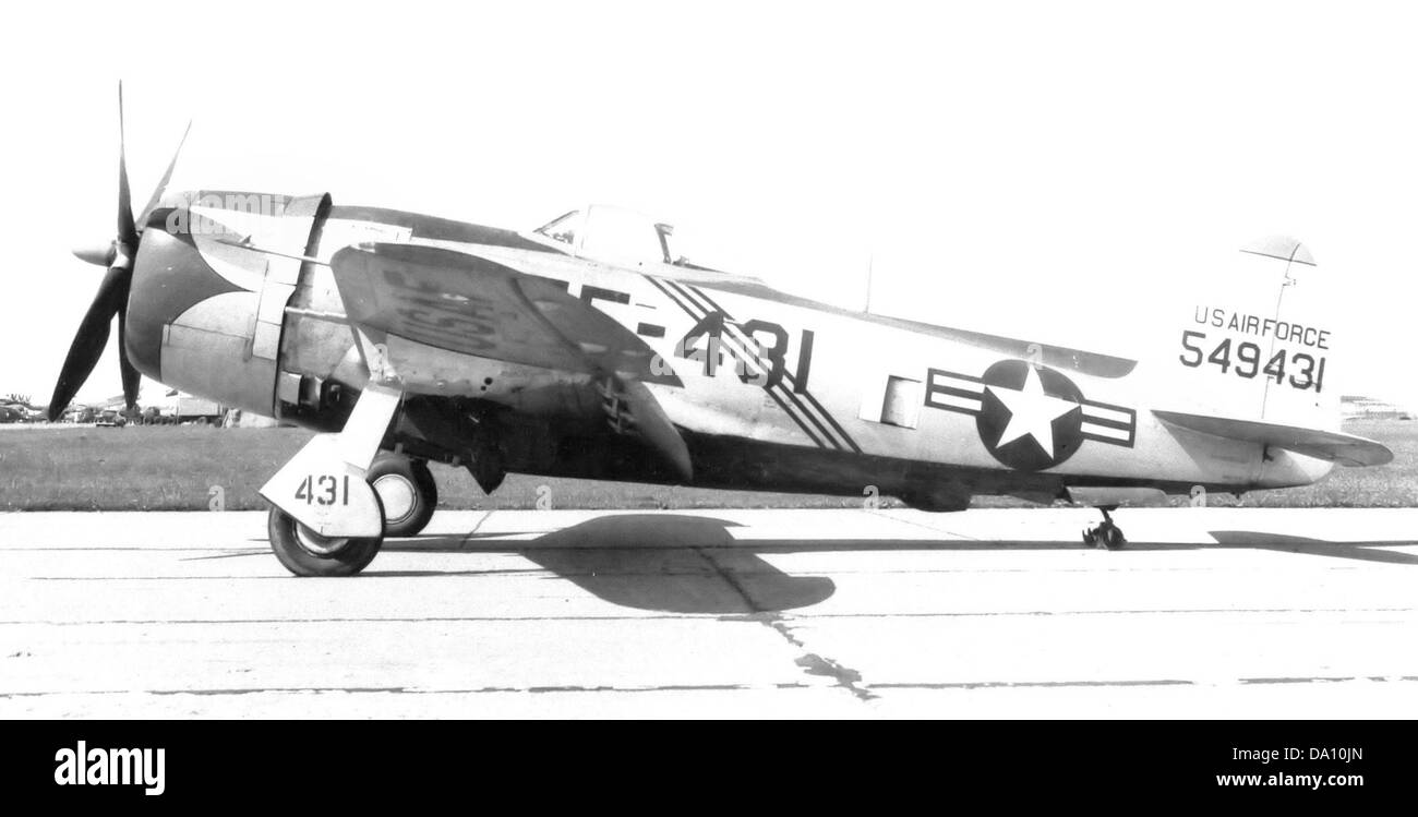 47th Fighter-Interceptor Squadron Republic F-47D-40-RA Thunderbolt 45 ...