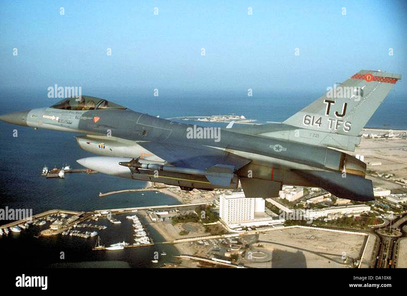 The 614th Tactical Fighter Squadron operates the General Dynamics F-16C ...