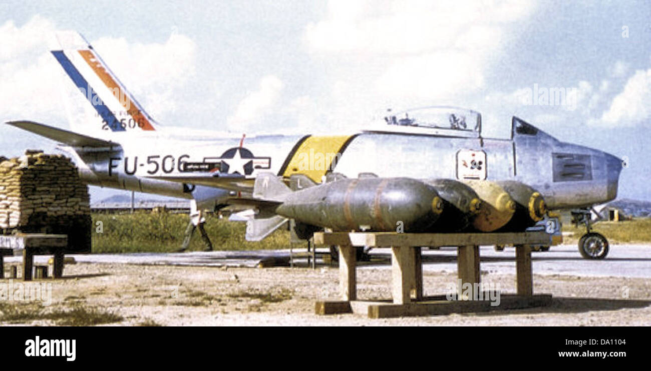 The 67th Fighter-Bomber Squadron operated the North American F-86F ...