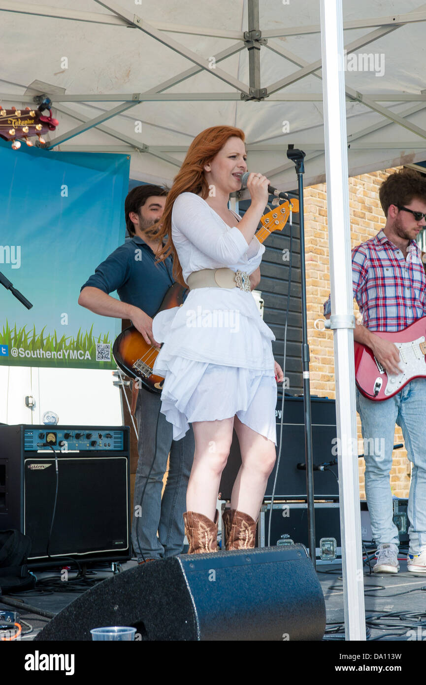 Leigh-on-Sea, UK. 30th June, 2013. Holloway Road with singer Devon ...