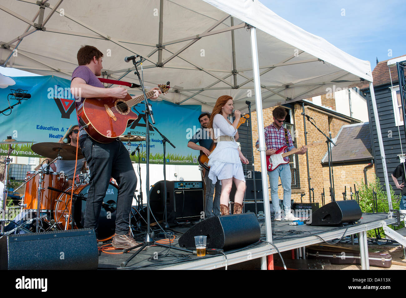 Leigh-on-Sea, UK. 30th June, 2013. Holloway Road with singer Devon ...