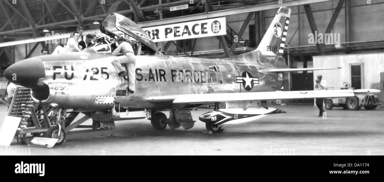 The 85th Fighter-Interceptor Squadron operated the North American F-86D ...