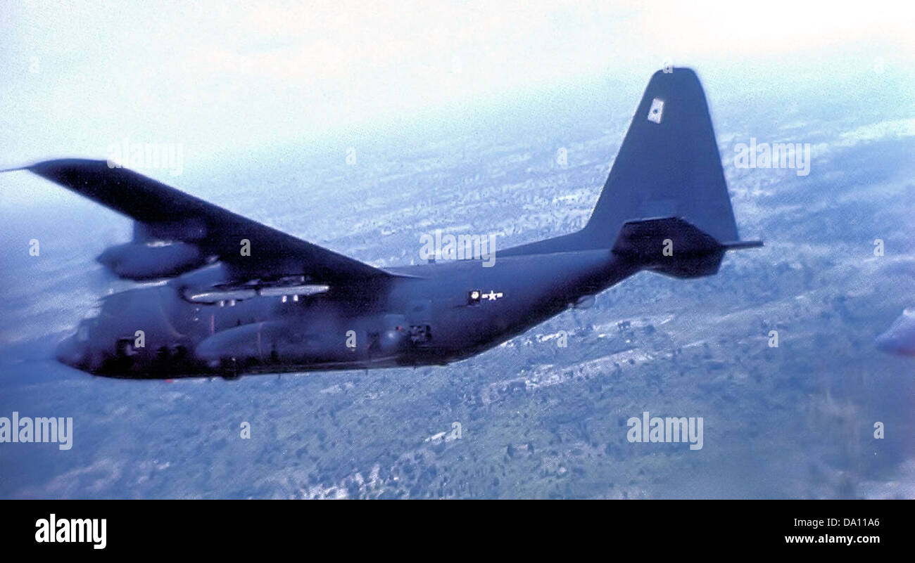 In July 1974, the AC-130 Spectre gunship conducted close air support ...