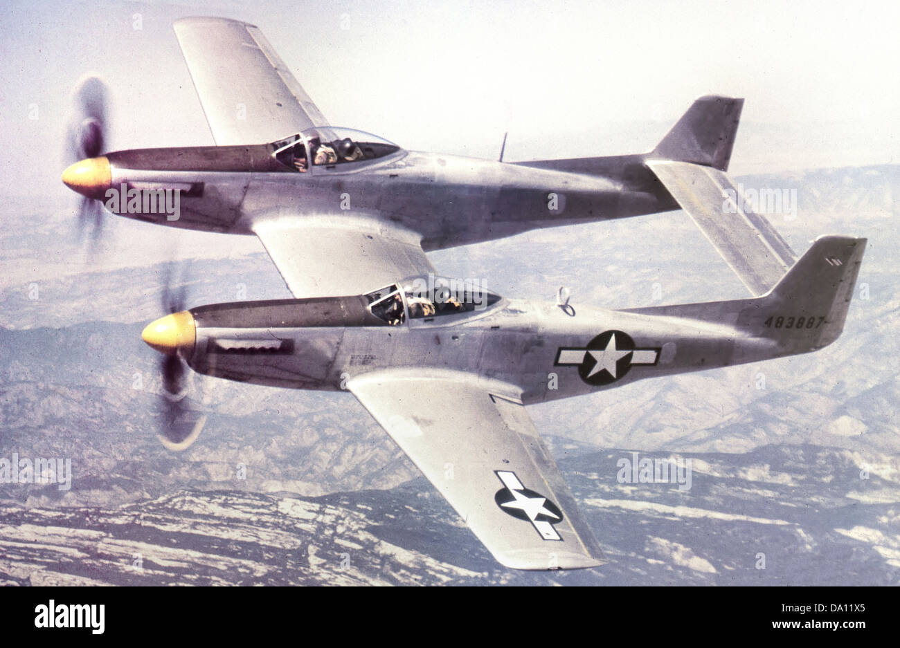 The North American XP-82 Twin Mustang, serial number 44-8388, was a ...