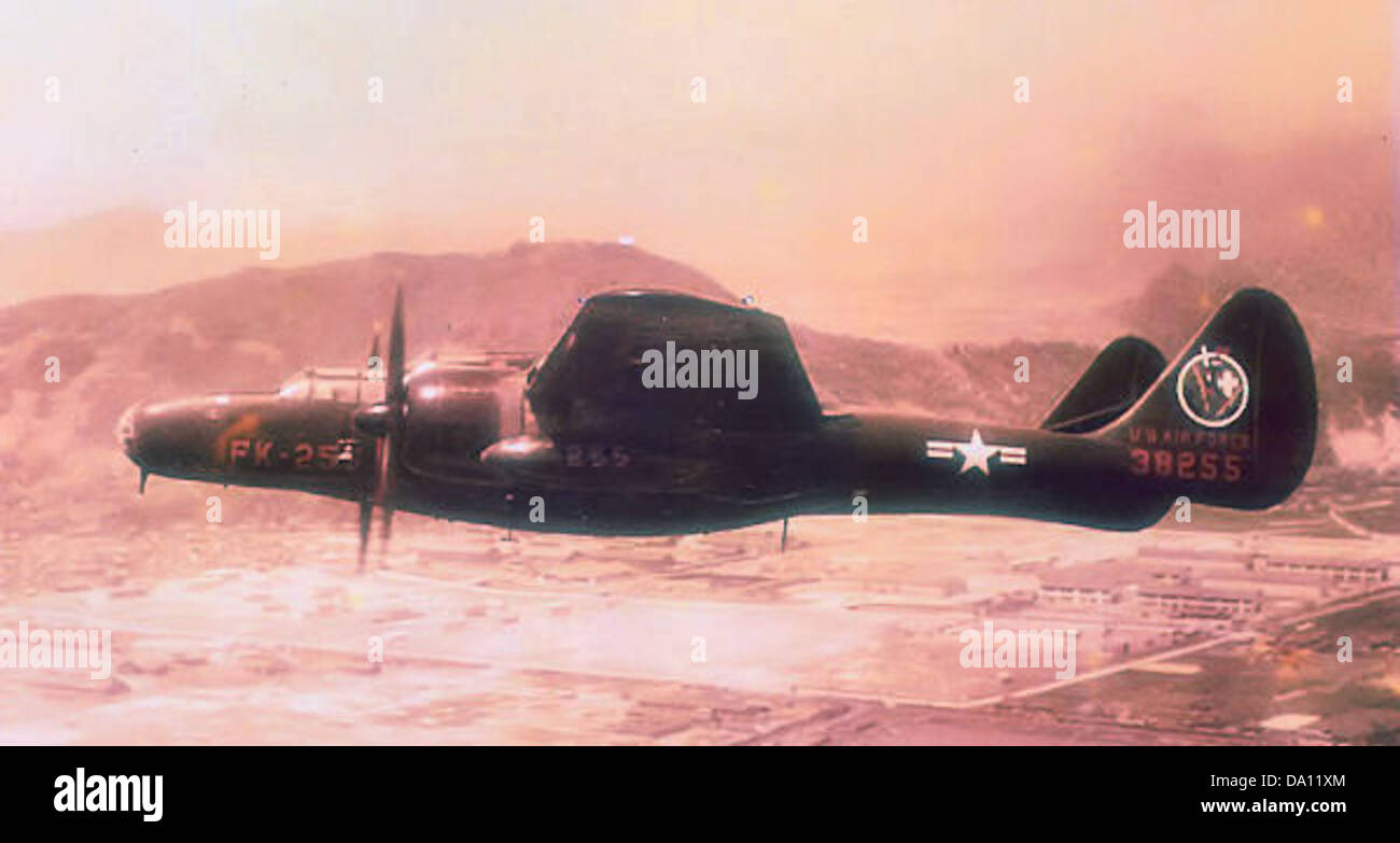 The P-61 Black Widow 43-8237, assigned to the 68th Fighter Interceptor ...