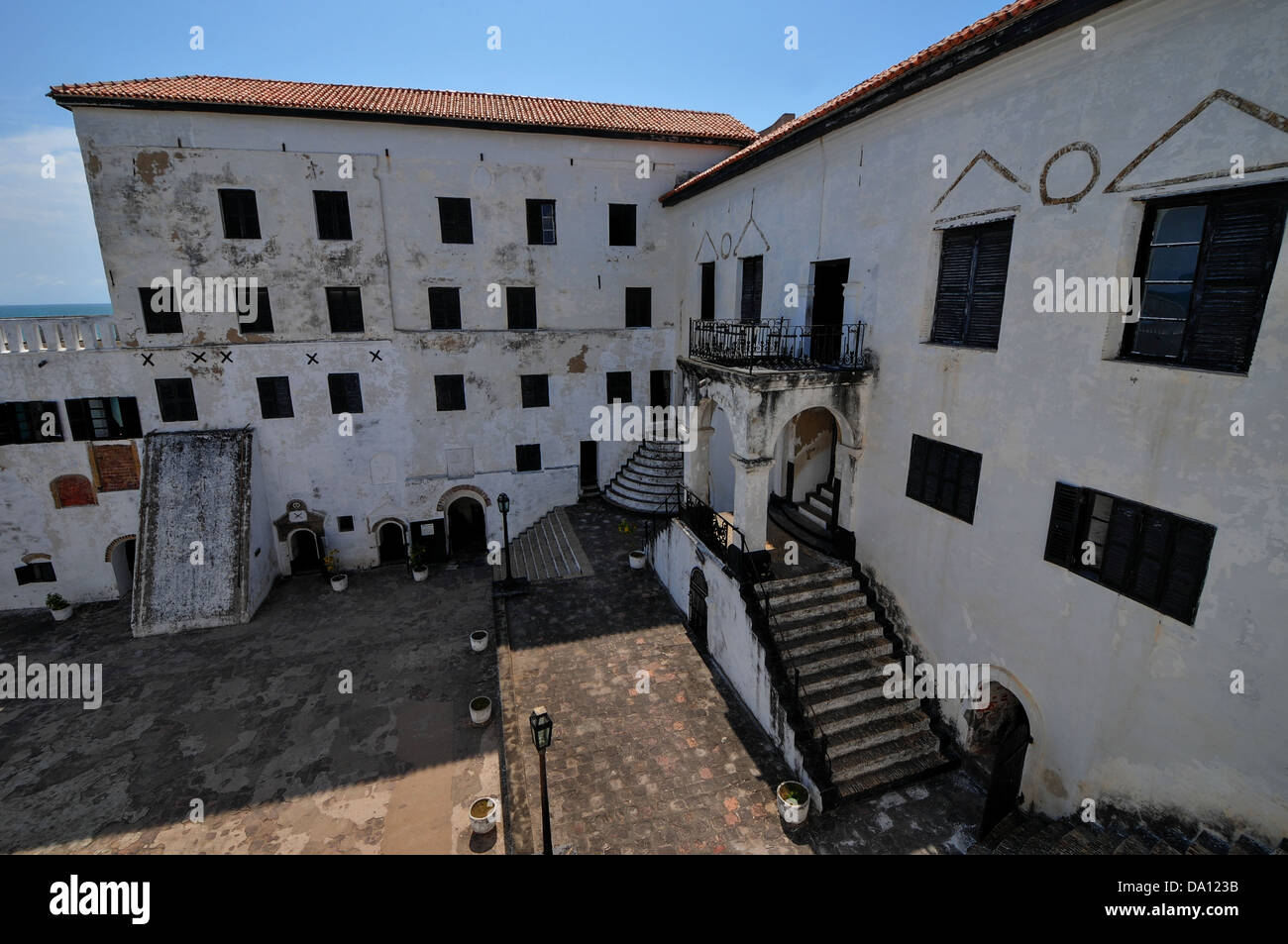 Elmina Castle (also called the Castle of St. George) is located on the ...