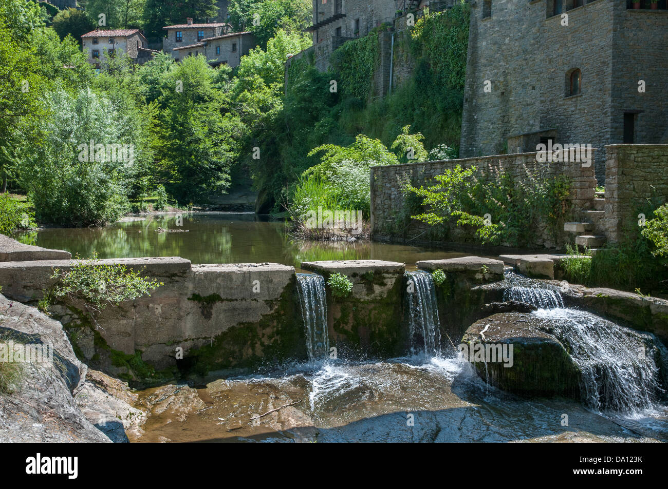 Rupit river with its waterfalls Stock Photo - Alamy