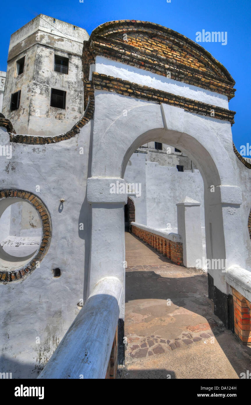 Entrance to Elmina Castle (also called the Castle of St. George) is ...