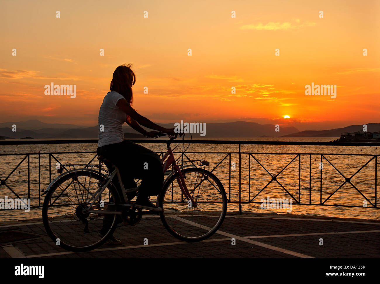 Sunset nea styra town evia hi-res stock photography and images - Alamy