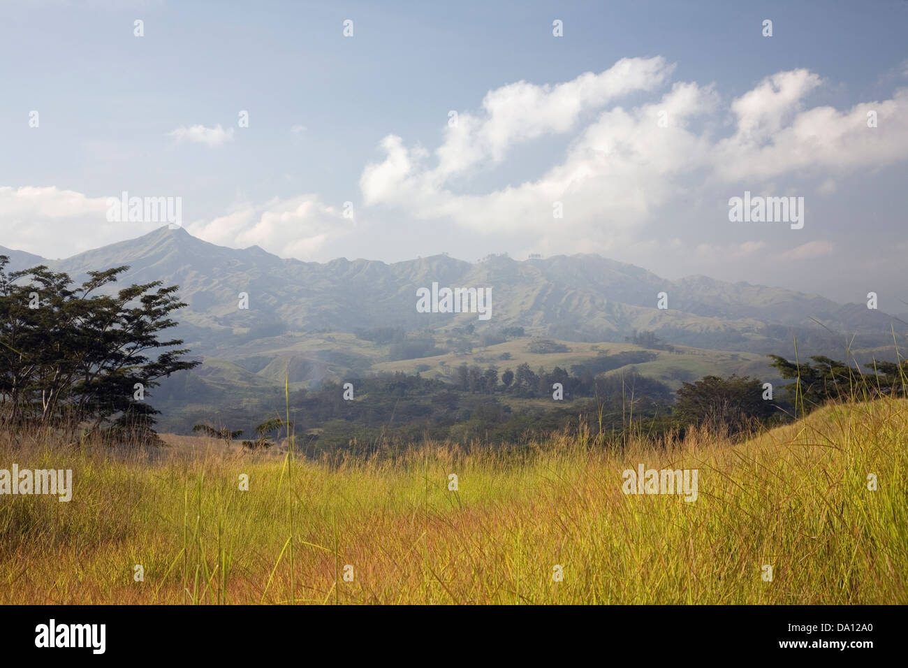The scenic Eastern Highlands near Goroka range from about 2,000 to ...