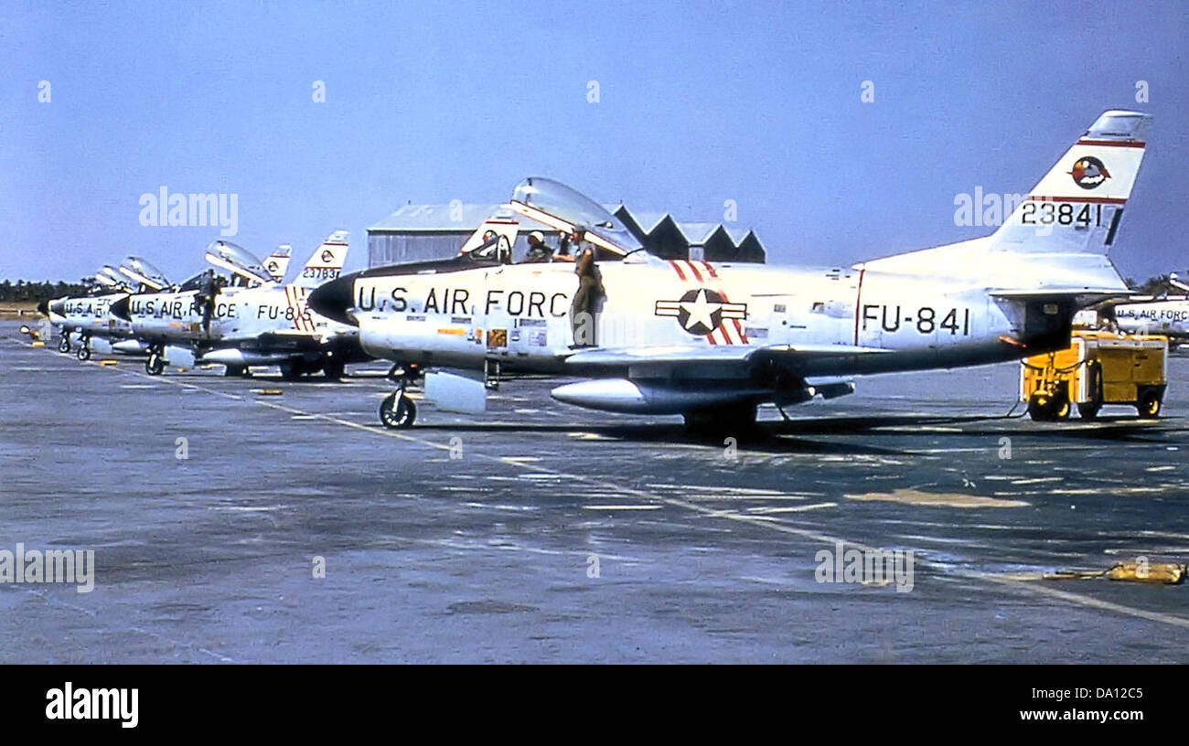 The 324th Fighter-Interceptor Squadron operated the North American F ...