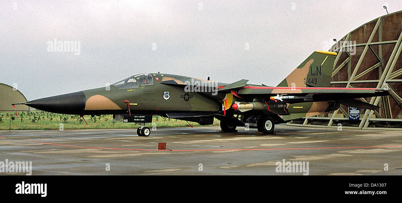 The 493d Tactical Fighter Squadron operated the General Dynamics F-111F ...