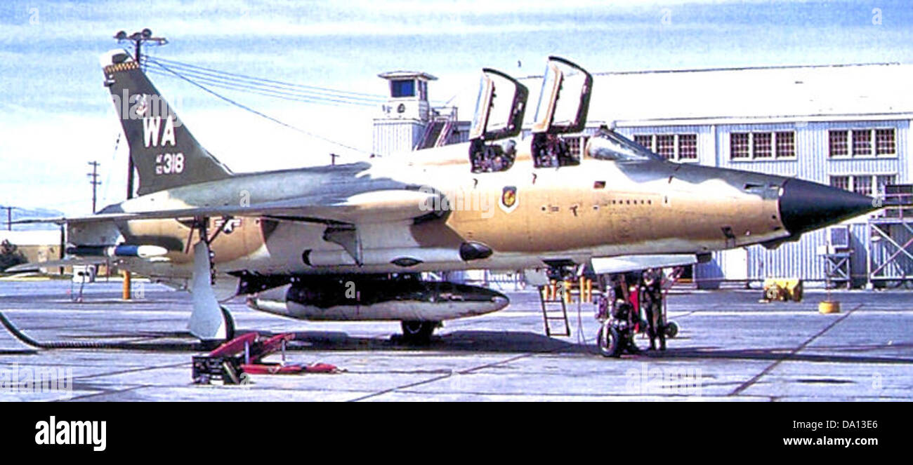 The 66th Weapons Squadron operated the Republic F-105F Thunderchief, a ...