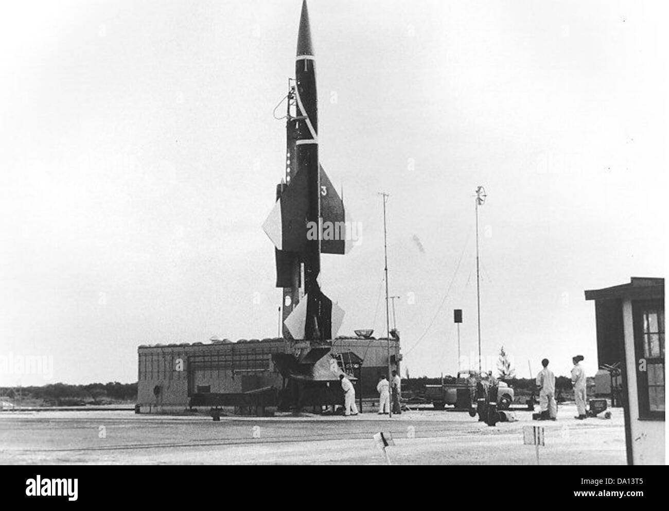 The BOMARC missile, shown in launch position in 1956, was part of the U ...