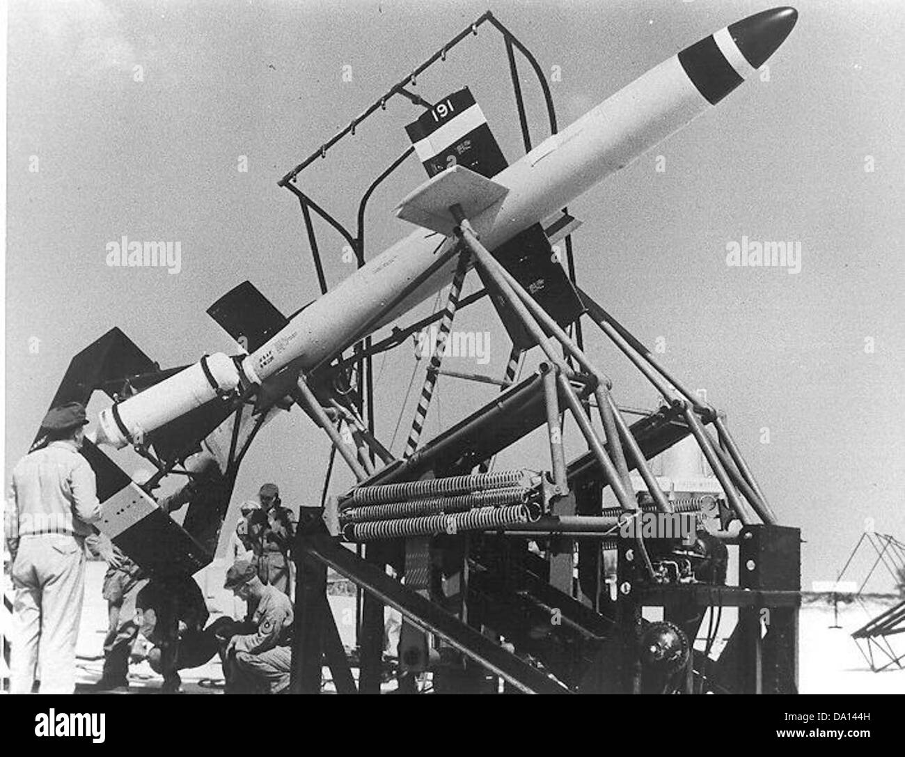 The LARK missile, launched from a zero-length launcher in 1950, was ...
