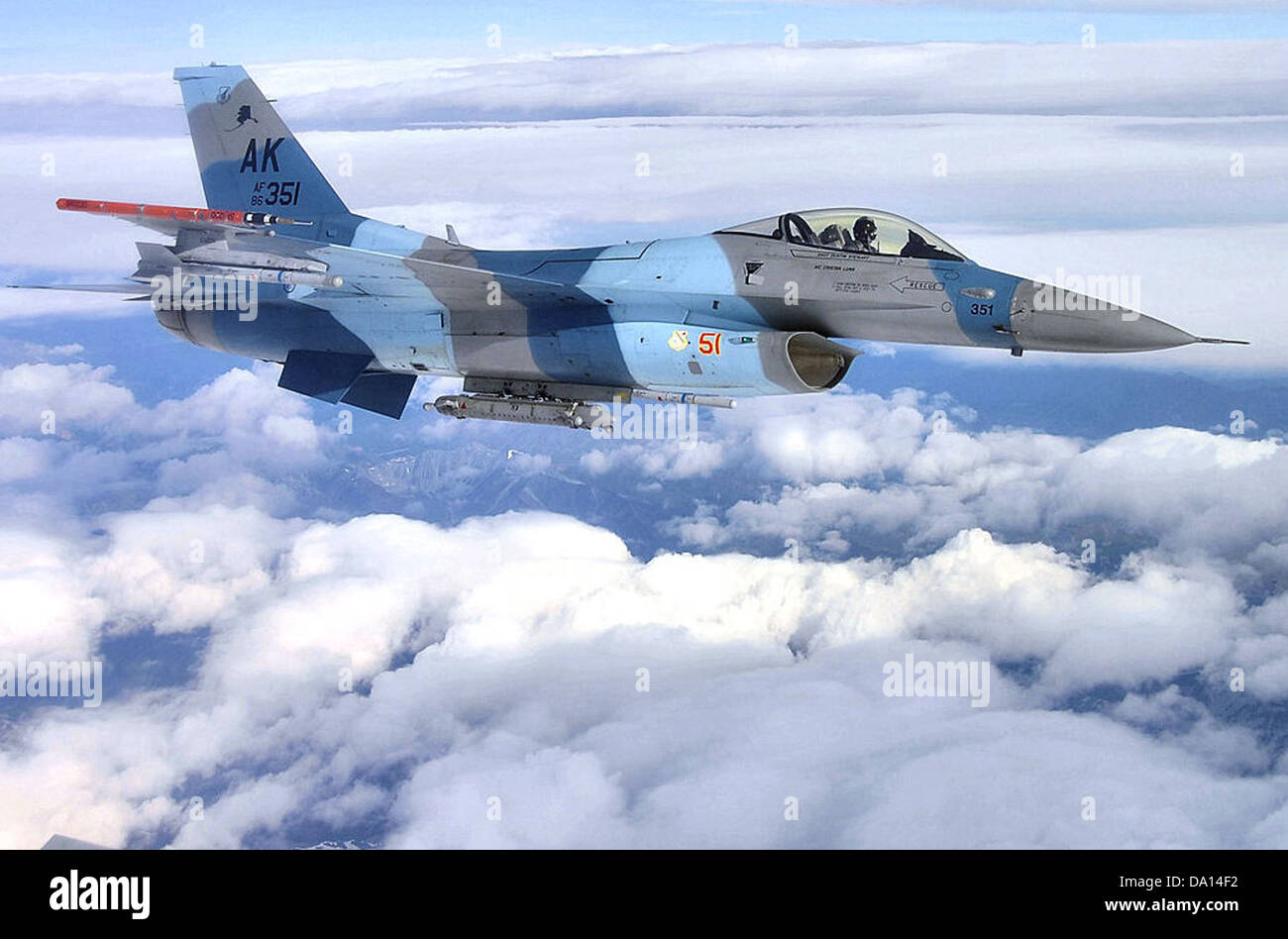 The 18th Aggressor Squadron, operating the F-16C fighter jet (86-0351 ...