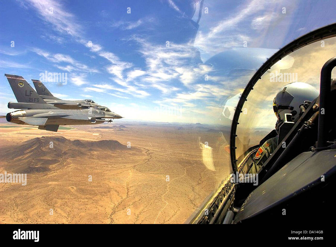 The 21st Fighter Squadron operates the F-16 Fighting Falcon, serial ...