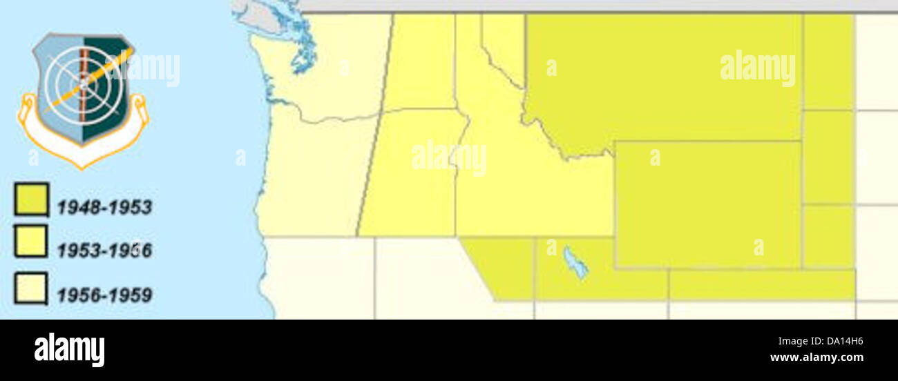 A map showing the operational boundaries and key locations of the 25th ...