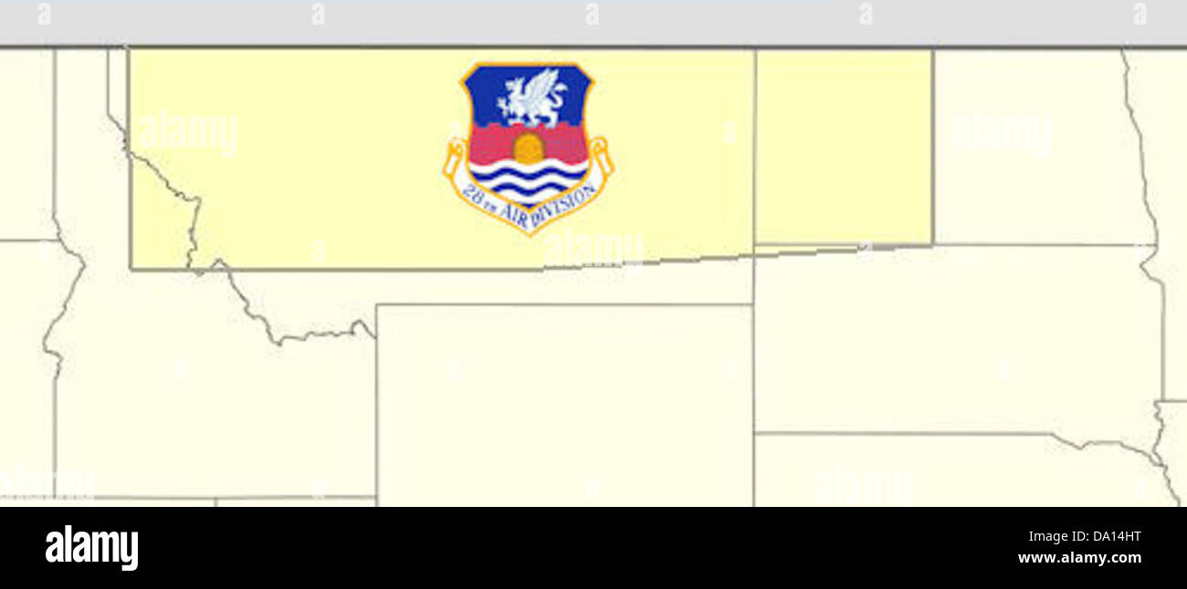 A map depicting the operational locations and air defense zones of the ...