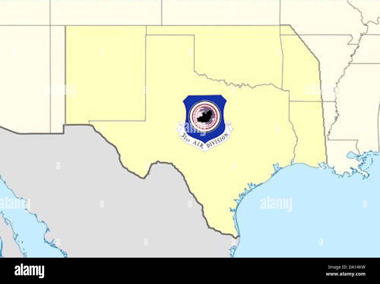 This map from the 31st Air Division (AD) outlines the division's ...