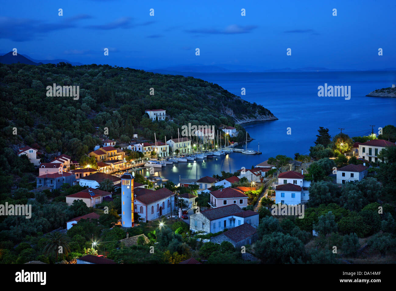 Kioni village, the most beautiful village of Ithaca (Ithaki) island ...