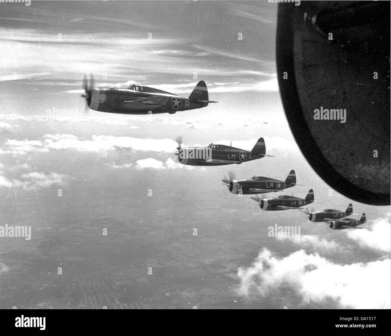The 62nd Fighter Squadron's P-47 Thunderbolts, captured during World ...