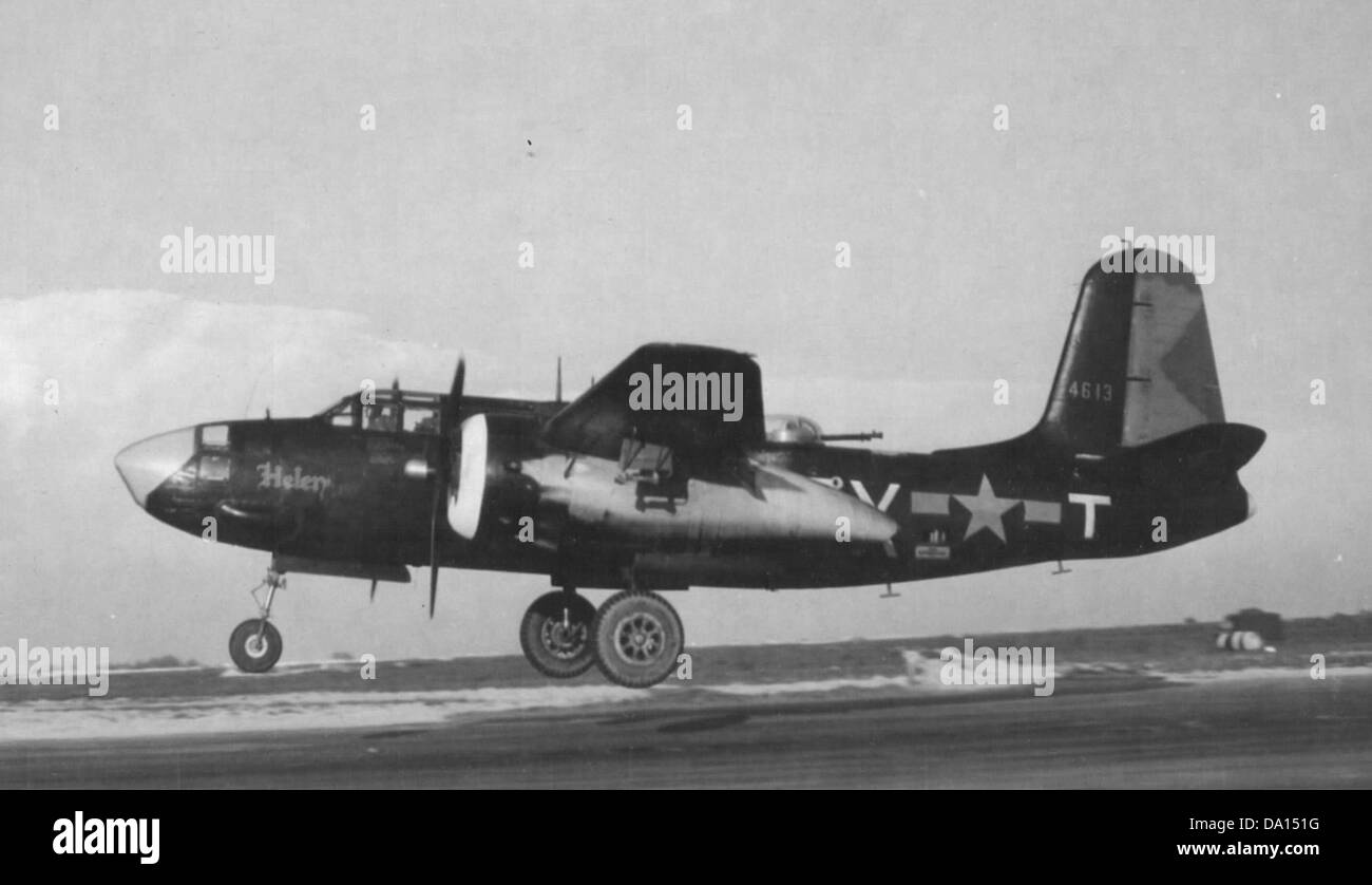 The A-20 Havoc, used by the 645th Bombardment Squadron during World War ...